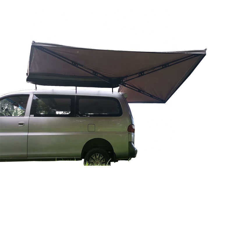 China Legless retractable road trip 300gsm / 600D SUV Car Side 270 degree Foxwing Awning Tent ...
